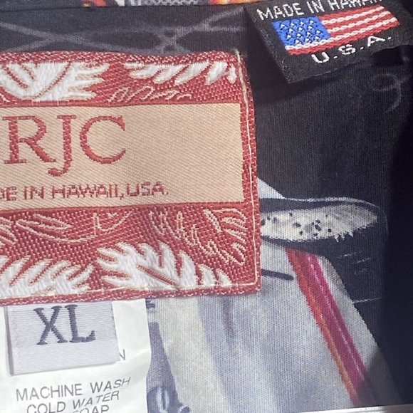 RJC Aloha | Shirts | Vintage Cars Drivein Gas Station Mens Xl Cotton Rjc Aloha Hawaiian Shirt ...